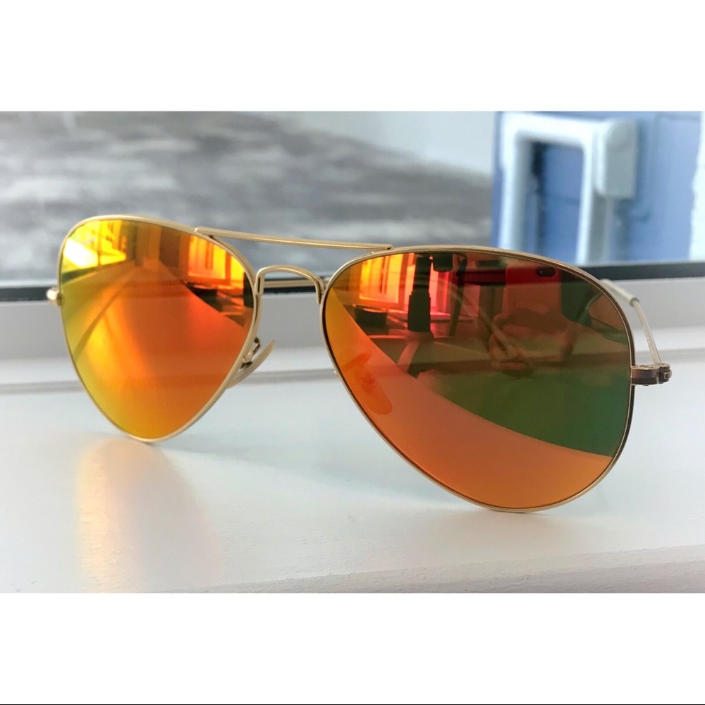 Ray-Ban Flash Aviator Sunglasses - Gem